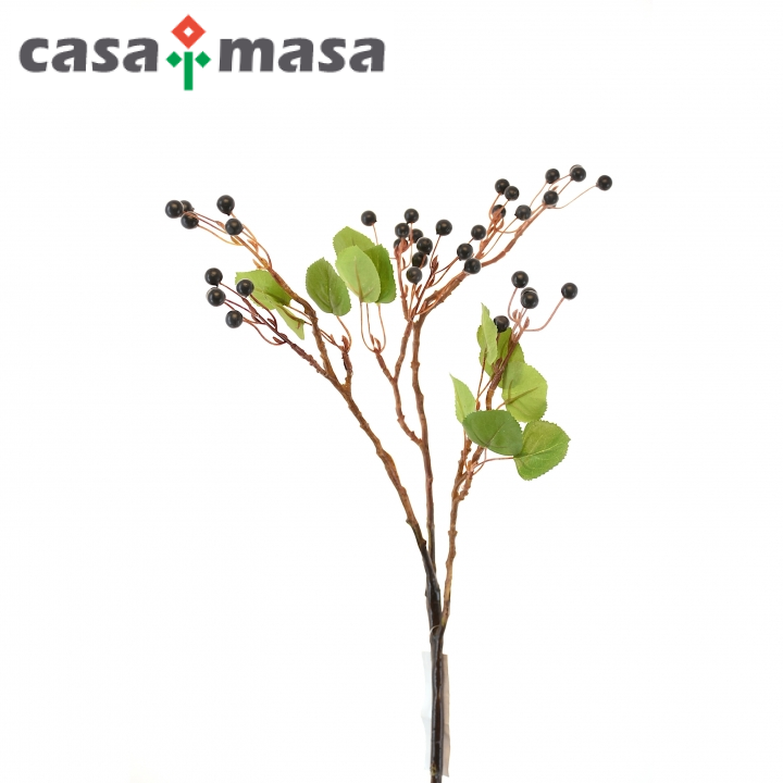 Ramură cu fructe negre 68 cm